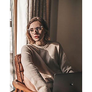 TIJN Unisex Stylish Square Non-Prescription Eyeglasses Glasses Clear Lens Women Men Eyewear