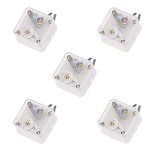 Acxico 5Pcs 223p Duplex Radio Variable Capacitor 60pf/140pf 2.1mm Hole Shaft for Pocket Radio Accessories