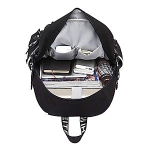 WANHONGYUE Hunter X Hunter Anime Cosplay Schoolbag Rucksack 15.6" Laptop Backpack with USB Charging Port Black / 3