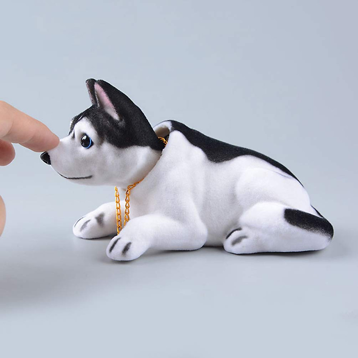 Wakauto Bobblehead Dolls Shaking Head Dog Desktop Ornament Gift for Home Shop Car Dashboard Decor