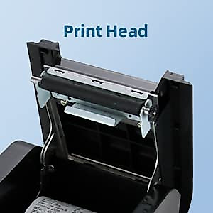 vretti Thermal Receipt Printer, 3'1/8 80mm Direct Thermal Printer with USB Serial LAN Port - Kitchen POS Printer ESC/POS Command Support Cash Drawer