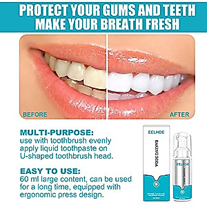 CCYP Brightify Deep Cleaning Foam Toothpaste,Deep Cleansing Foam Toothpaste Eelhoe, Teeth Whitening Toothpaste, Baking Soda Toothpaste, Intensive Stain Removal Toothpaste (1pcs)