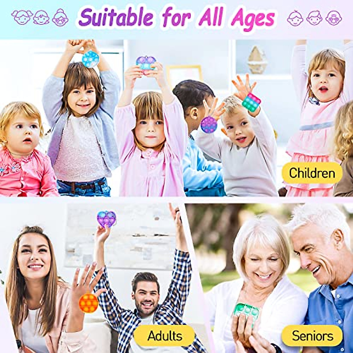 VIOTENE 21pcs Satin Fabric Hair Bands