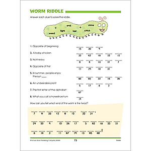 School Zone Big Codes, Puzzles & More Workbook: 320 Pages, Kindergarten, 1st Grade, 2nd Grade, Crossword Puzzles, Games, Riddles, Word Searches, Ages 6 to 8 (School Zone Big Workbook Series)