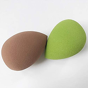 TONSNY beauty sponge Makeup Sponge for Foundations, Cosmetics Beauty Sponge and Vegan Makeup Sponge - For Powder, Cream or Liquid 2 Piece