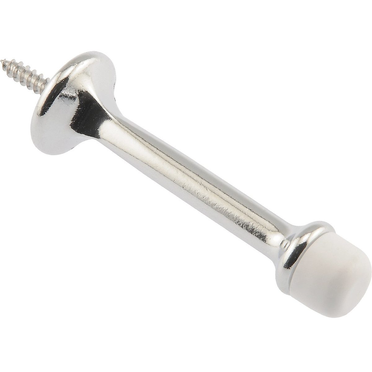 Hardware Essentials by Hillman 853433 Rigid Door Stop Chrome White