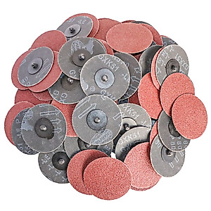 3" inch Sanding Disc Roll Lock R-Type Sandpaper Quick Change Disc Grinding Pad Abrasive Disc (80)