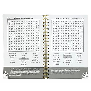 Smithsonian Word Search Gardens & Plants - Beautiful Botanicals Spiral-Bound Puzzle Multi-Level Word Search Book for Adults Including More Than 200 Puzzles (Brain Busters)