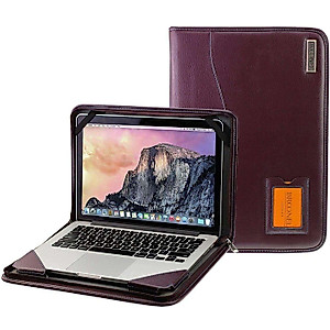 Broonel - Contour Series - Purple Heavy Duty Leather Protective Case - Compatible with HP Elite x2 G4 12.3" WUXGA+ Touchscreen Detachable Tablet