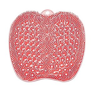 BESKAR Shower Foot Scrubber XL Larger Size Mat with Non-Slip Suction Cups - Cleans, Smooths, Exfoliates & Massages Your Feet Without Bending, Improve Foot Circulation & Cleaner Dead Skin Remover