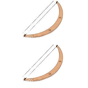 Beaupretty 2 sets Microblading Eyebrow Permanent with Ruler- Ruler Template Auxiliary Shaping Shaper Bow Mapping Mapper Line Measure Plastic Marker Horizontal Kit- Stencils for Tool Tools