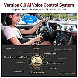 YULU E10 Car Radio Replacement for Ford Mustang 2015 to 2021 10.4 inch 4G+64G in-Dash Head Unit 5G WiFi Wireless Carplay Voice Compatible with Sirius XM DSP GPS Navigation