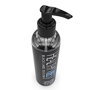 Black Label Silicone Based Personal Lubricant- Lasts Long & Easy to Clean, Water Resistant Lube, Lubricant for Privacy Safe for Most Skin Types- 8 oz