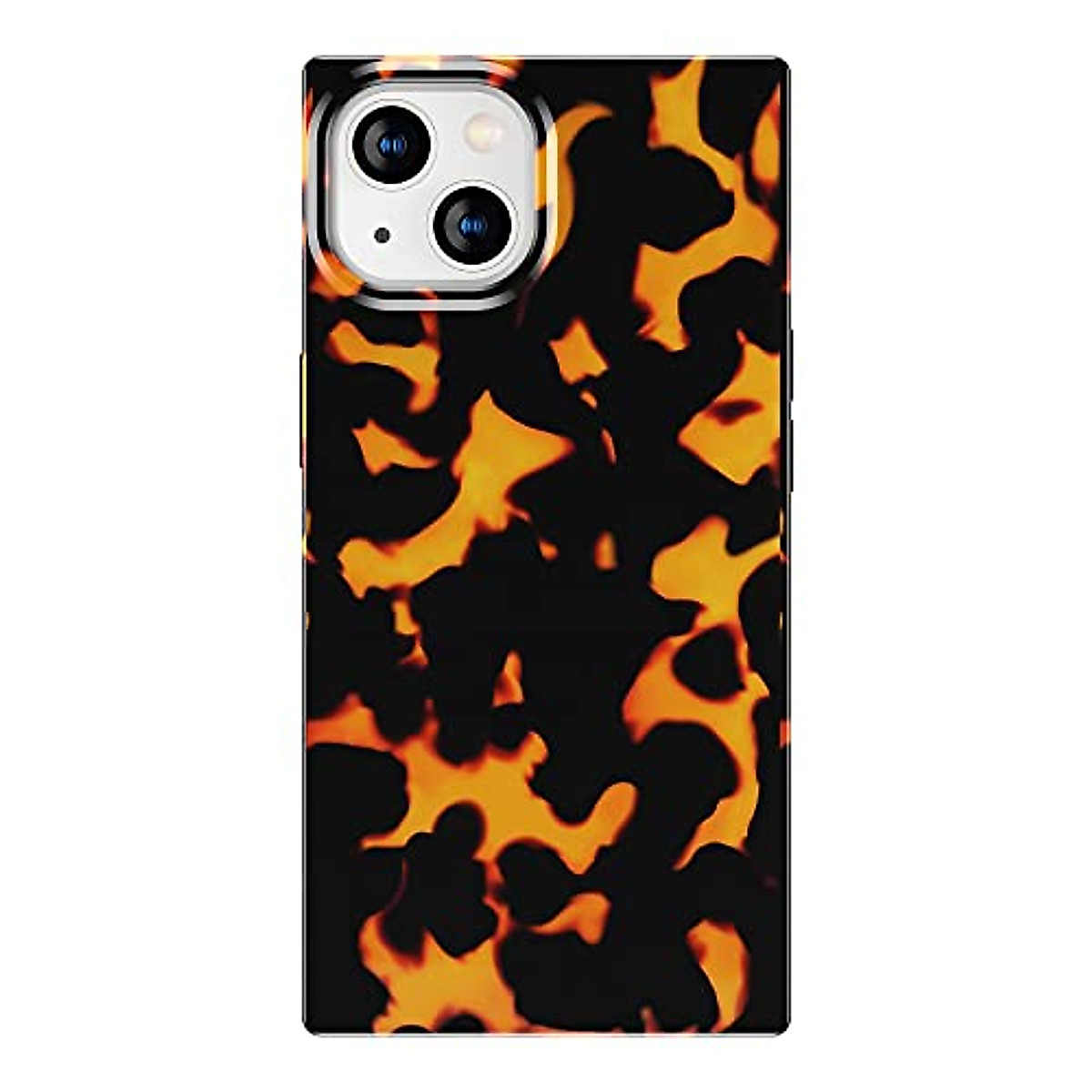 Cocomii Square iPhone 13 Case - Slim, Glossy, Black & Amber, Classic Tortoiseshell, Anti-Scratch, Shockproof - Compatible with iPhone 13 (Tortoise)