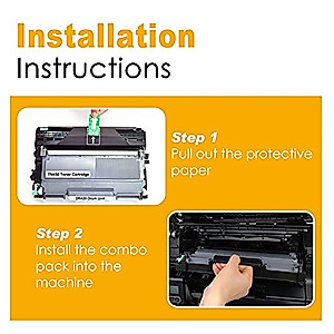 KALOKING Compatible Toner Cartridge and Drum Unit Replacement for Brother TN420 TN-420 TN450 TN-450 DR420 DR-420 for DCP-7060D 7065DN HL-2240 2270DW 2280DW MFC-7360N 7460DN 7860DW (1 Drum & 1 Toner)