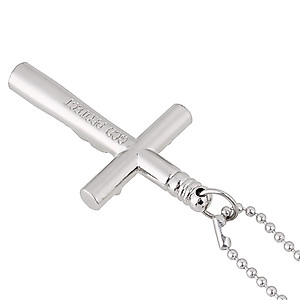 Lovermusic Silver Chrome Plated Steel Dia 0.39inch Crucifix DrumTuning Key with Long Chain Drum Accessories