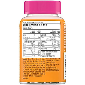 One A Day Teen for Her Multivitamin Gummies, Gummy Multivitamins with Vitamin A, C, D, E and Zinc for Immune Health Support, Physical Energy & more, 60 Count