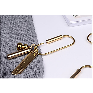 KUNSON Creative Design Brass Screw Lock Key Chain Ring, Beautiful Simple EDC Keychain Hanging Ring Practical Handicrafts