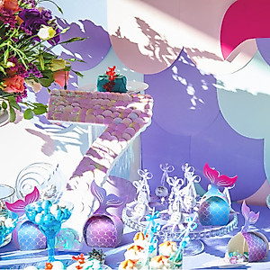 Laumoi 36 Pcs Mermaid Candy Boxes Mermaid Tail Treat Boxes Mermaid Party Boxes Favors Mermaid Party Favor Bags Mermaid Candy Bags for Kids Baby Shower Birthday Mermaid Birthday Decorations (Mermaid)