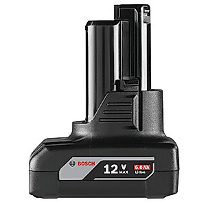 BOSCH GBA12V60 12V Max Lithium-Ion 6.0 Ah Battery