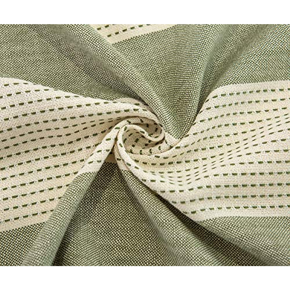 TruDelve Heavy Duty Cotton Linen Tablecloth for Square Table Stitching Tassel Table Cloth for Dining Table Dust-Proof Table Cover for Tabletop Decoration (55"x55", Green)