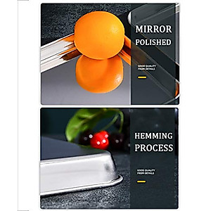 2 Pack Stainless Steel Tray Non Toxic Heavy Duty Thickening Pan for Kitchen Baking, Lab Instrument, Dental, Medical Surgical Instrument, Pet Treatment, Jewelry Tools（Medium