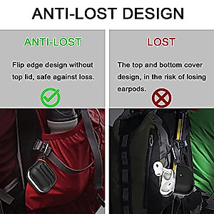 ATIMIRA for AirPods Pro 2 Case Waterproof, Anti-Lost Silicone Protective Cover, Wireless Charging & LED Visible, with Hook Compatible with for Apple AirPods Pro Accessories, Night Glow Yellow