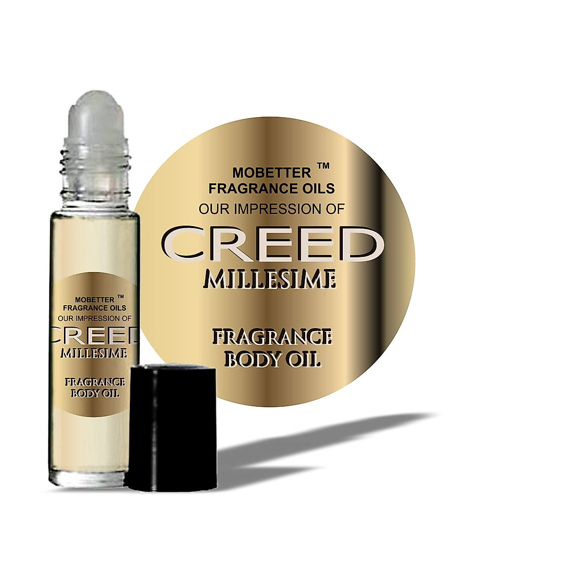 MOBETTER FRAGRANCE OILS' Our Impression of Creed Millesime Body Oil 1/3 oz roll on Glass Bottle