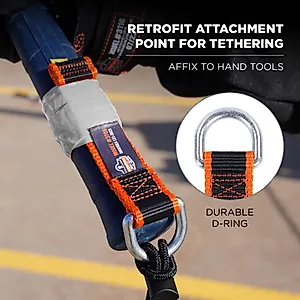 Ergodyne Squids 3706 Tool Tethering Attachment for Hand Tools, 5lbs Weight Rating, 3-Pack