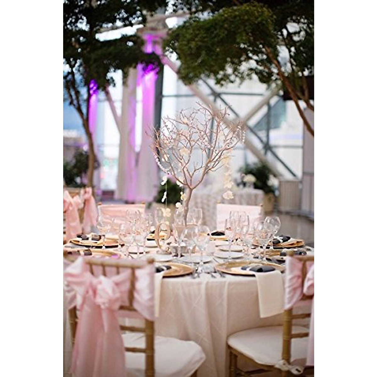 Ulove Prs Acrylic Teardrop Crystal, Chandelier Pendants Parts Beads, Garland Hanging Bead, Crystal Beaded for Wedding Party Centerpiece Tree Decoration (12 pcs)