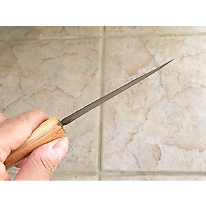 Crude - 3.5 Inch Asian Paring Knife - Carbon Steel - Thin, Light, SHARP !