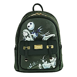 Nightmare Before Christmas 11 inches Vegan Leather Mini Backpack - A21950, Multicoloured