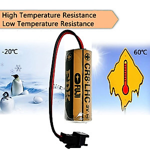 STEPMAX Fuji FDK CR8-LHC Battery, 3V 2600mAh Replacement Lithium Battery for TOTO CR8-LHC TH559EDV410R (Non-Rechargeable) (2 Count)