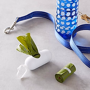 Amazon Basics Dog Poop Bags with Dispenser, 540 Count, Enhanced for Guaranteed Leakproof, Unscented, Includes Leash Clip