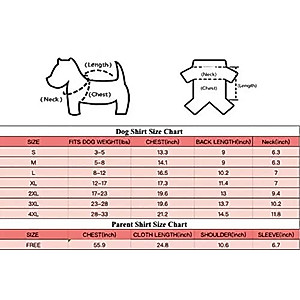 Dog and Owner Matching T-Shirts Family Clothes for Dog Pitbull Dog Clothes Shirt for PaPa and Mama- Mom and Pet Shirt are Sold Separately (Pet-3XL, White)