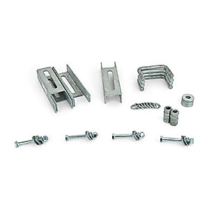 Sturdy Built (4) 8" Galvanized Vertical Bunk Bracket Kit for 1.5x3 Boat Trailer Cross Members