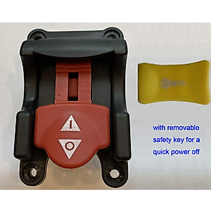 Belleone Table Saw Switch for Ryobi Craftsman, Safety Table Saw Power Switch for Ryobi Craftsman 10" Table Saw Parts, On/Off Switch, 125V/250V, 089110109712 with 4 Poles Power Switch