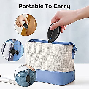 SHENMZ Mini Emergency Power Pod, [1500mAh] Keychain Portable Charger, Ultra-Compact External Fast Charging Power Bank Battery Pack Compatible for Android Phone-Black