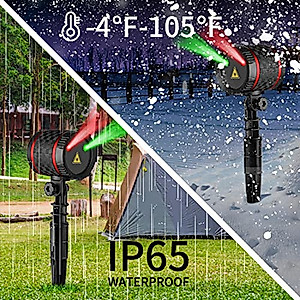 Laser Lights Projector, Indoor Outdoor Garden Waterproof with Remote Control for Holiday Decoration