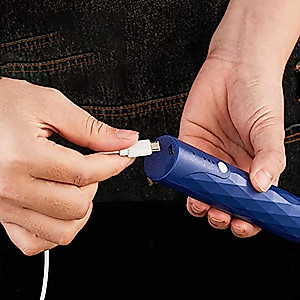 Electric Milk Frother Handheld, USB Rechargeable Milk Frother, Powerful Milk Frother Foam Maker With 2 Stainless Whisks, 3-Speed Adjustable Mini Milk Foamer For Blending Bulletproof Coffee Cappuccino