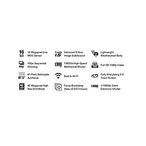 OLYMPUS OM-D E-M5 Mark II (Silver) (Body Only)