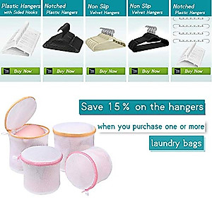 BAGAIL Set of 11 Mesh Laundry Bags for Your Blouse,Skirt,Shirt,Pants,Jeans,Dress,etc