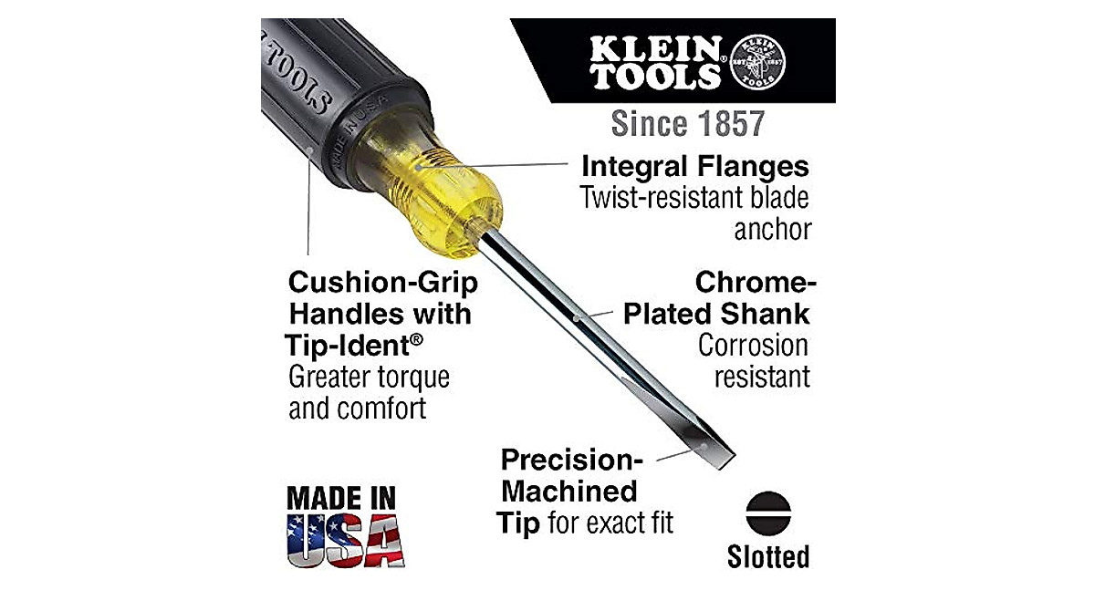 Klein Tools 5/16-Inch Screwdriver - Heavy-Duty & Precision