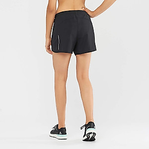 Salomon Women's Standard Cargo Shorts, Black, 2XL