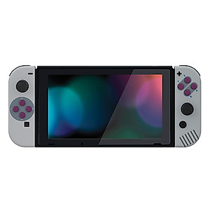 eXtremeRate DIY Replacement Shell Button for Nintendo Switch & Switch OLED, Classic 1989 GB DMG-01 Style Soft Touch Housing with ABXY Direction Button for Joycon Controller- Console Shell NOT Included