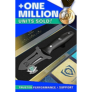 Dalstrong Oyster Shucking Knife - 3" Professional Clam and Shellfish Tool - Gladiator Series Elite - Forged German High-Carbon Steel - G10 Handle - Sheath Included - NSF Certified