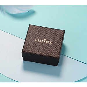 SLUYNZ Genuine 925 Sterling Silver Tiny Love Heart Pendant Necklace for Women Teens Slender Heart Tennis Necklace (A-Silver-0.8cm Heart)