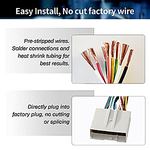 RED WOLF Car Stereo Pionner Wire Harness Adapter Connector Compatible with Ford F150 Escape Focus 2004-2013, Lincoln 2006-2010 Town Car for Pionner Radio CD Player Receiver Amplifier/SWC Cable Plug