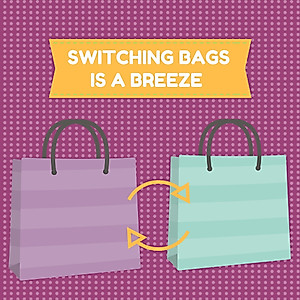 Premium Purse Organizer - Perfect Handbag Organizer Insert to Keep Your Personal Essentials Organized & Accessible - 13 Pockets - Study - Durable - Stylish (L-Black)