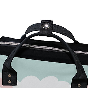 Top Carpenter Baby Diaper Nappy Bag Travel Backpack Mommy Bag Cute Cartoon Llama for Mom Dad M